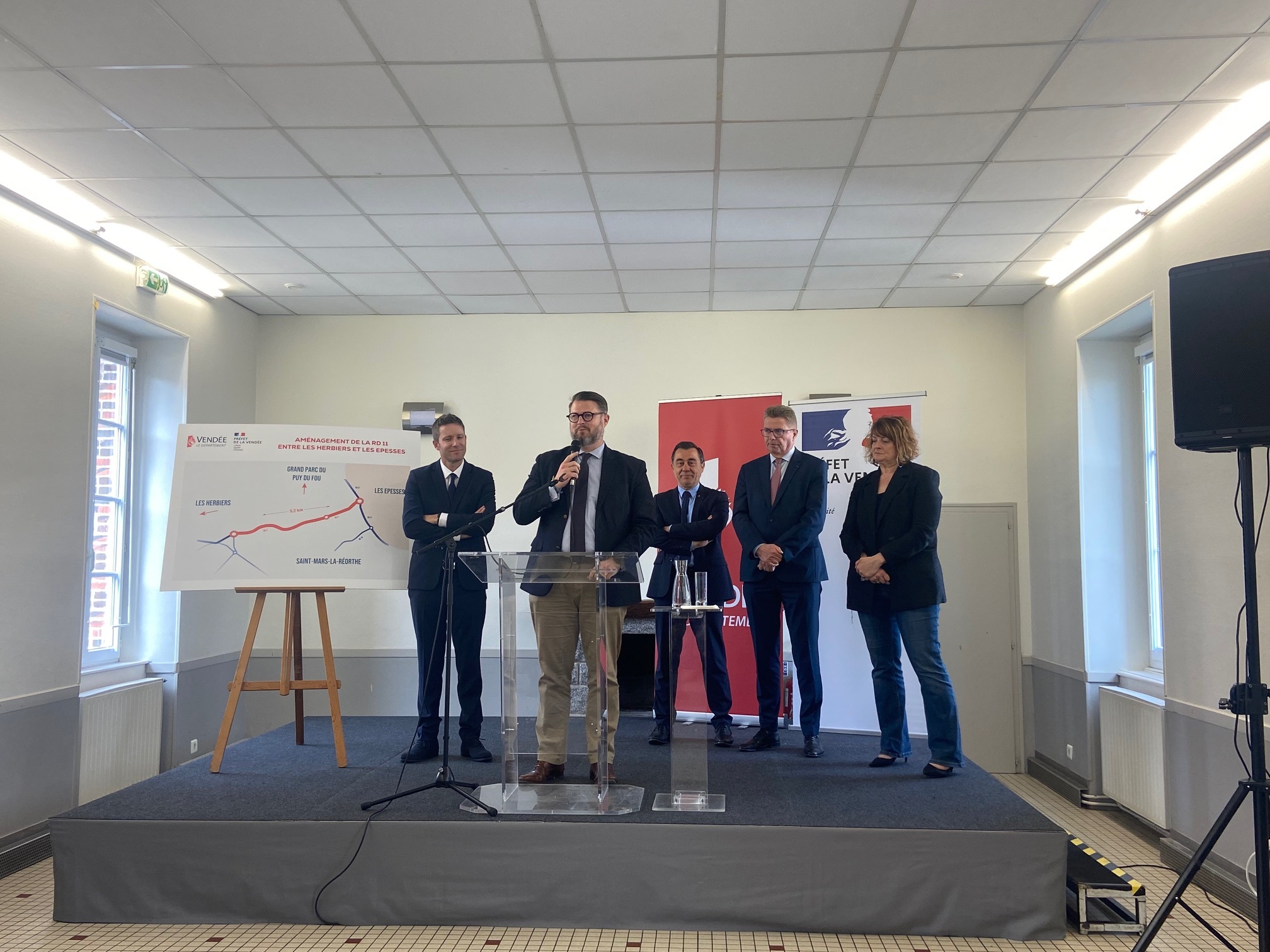 Inauguration de la RD11 - CC du Pays des Herbiers (85)